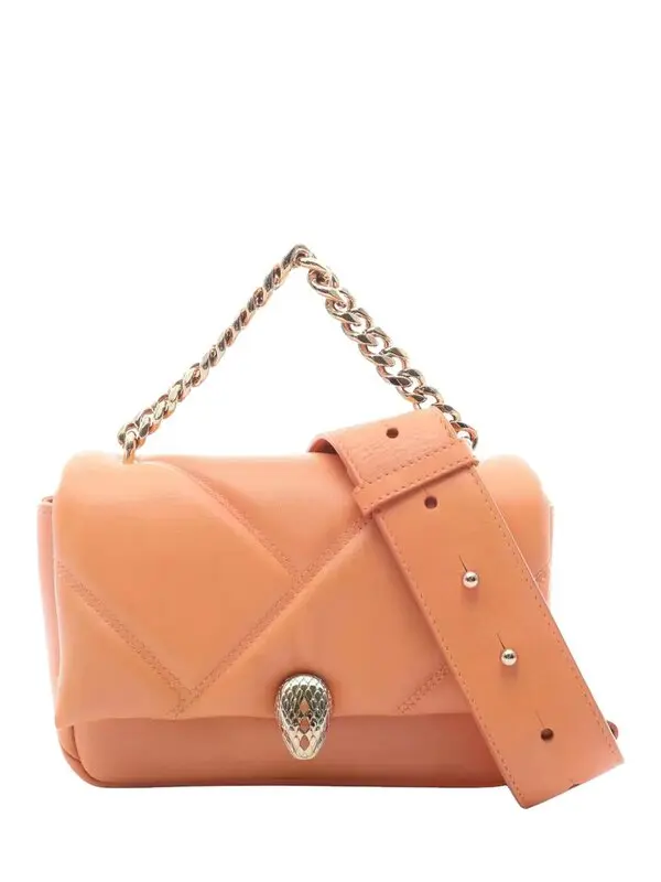 BVLGARI 2010-2025 Mini Serpenti Cabochon Satchel - Orange
