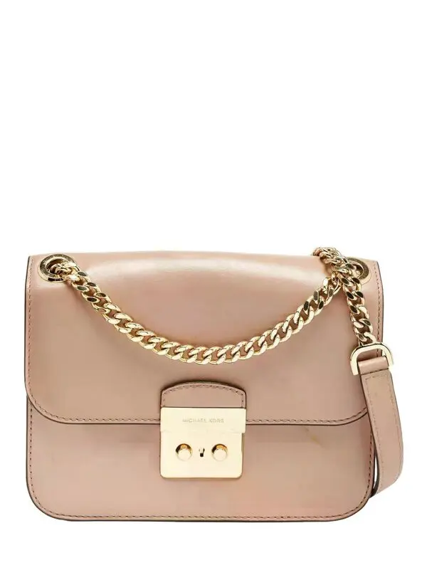 Michael Kors Leather Shoulder Bag - Pink