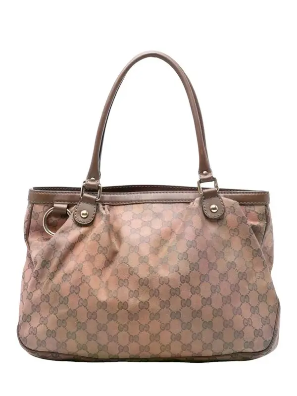 Gucci Gg Canvas Sukey Tote Bag - Brown