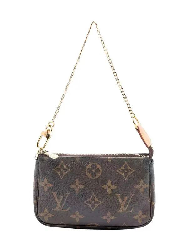 LOUIS VUITTON 2019 Monogram Mini Pochette Accessoires - Brown