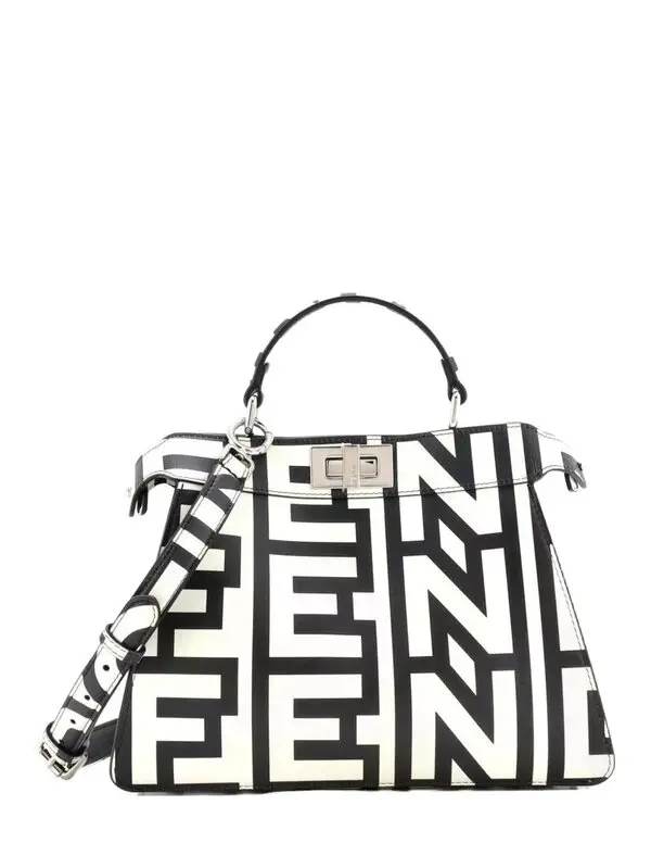 Fendi X Marc Jacobs Peekaboo Iseeu Small Tote Bag - Black
