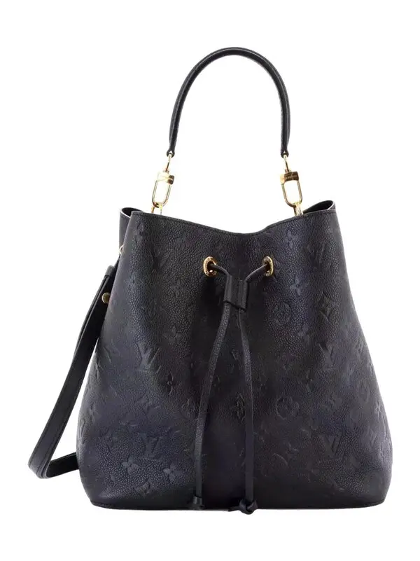 LOUIS VUITTON Néonoe Mm Bucket Bag Monogram Empreinte Leather - Black