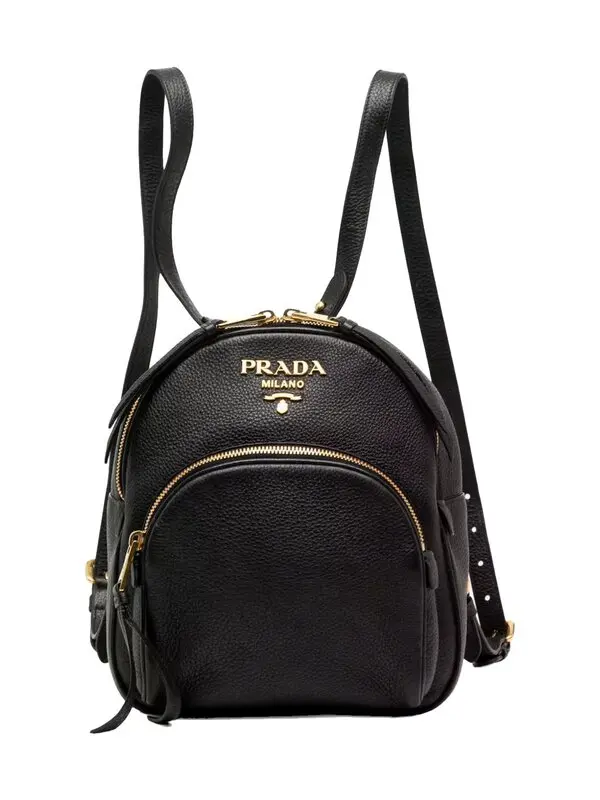 Prada Vitello Daino Backpack - Black