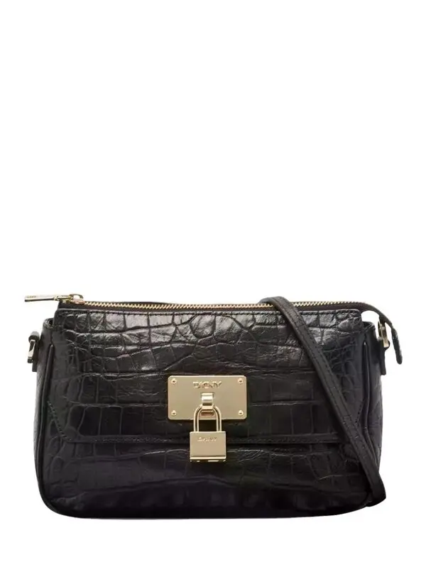 Dkny Leather Shoulder Bag - Black