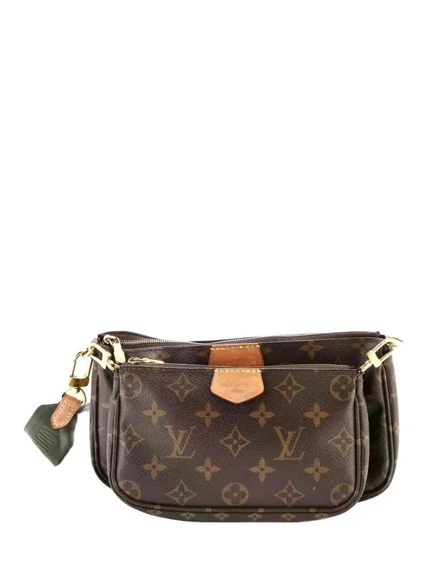 LOUIS VUITTON Multi Pochette Accessoires Monogram Canvas Crossbody Bag - Brown