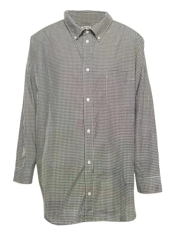 Balenciaga Gingham Shirt - Black