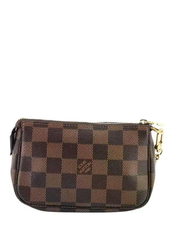 LOUIS VUITTON Pochette Accessoires Damier Mini Clutch - Brown