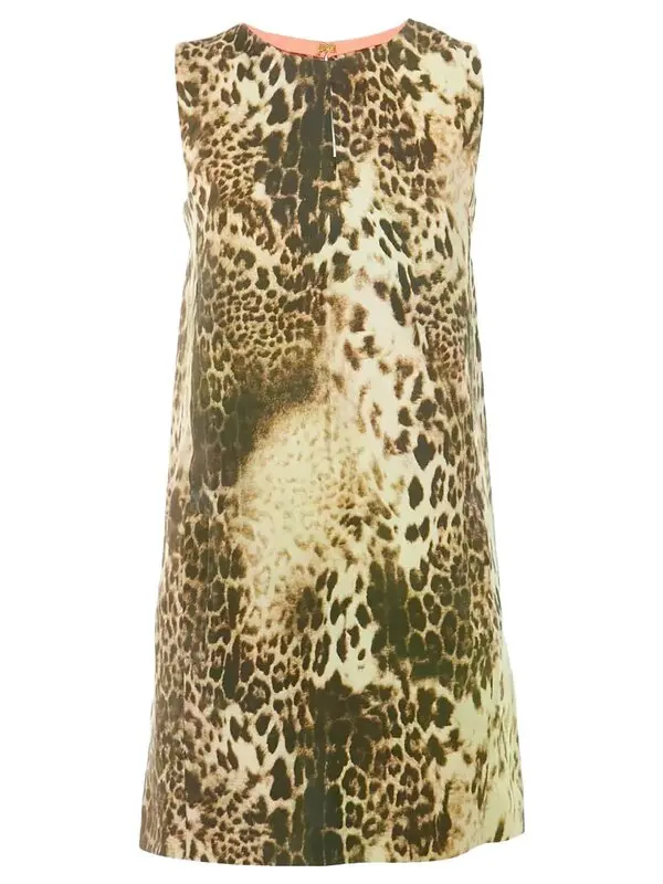Maje Leopard-print Mini Dress - Brown