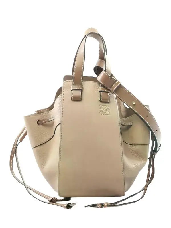 Loewe 2000s Small Hammock Drawstring Tote Bag - Neutrals