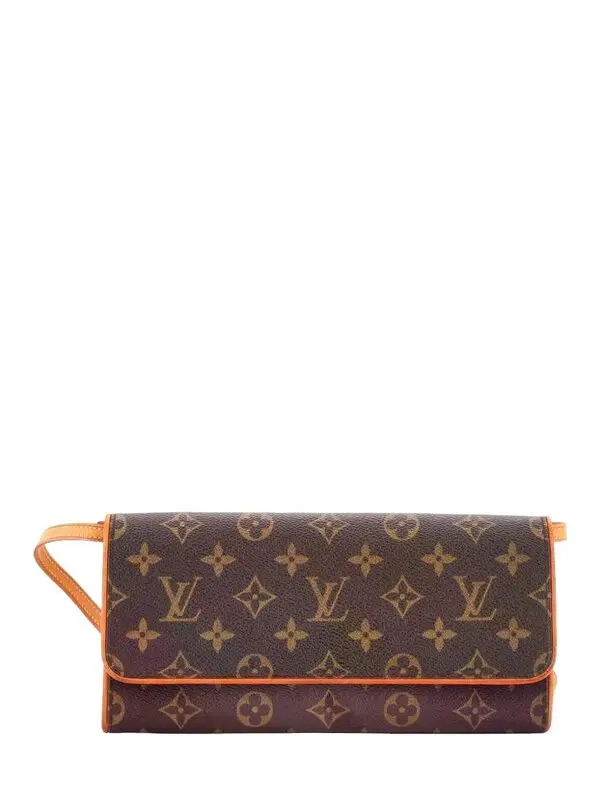 LOUIS VUITTON Twin Handbag Monogram Canvas Gm - Brown