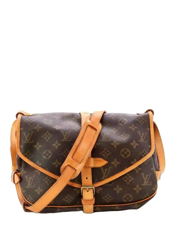 LOUIS VUITTON Saumur Handbag Monogram Canvas 30 - Brown