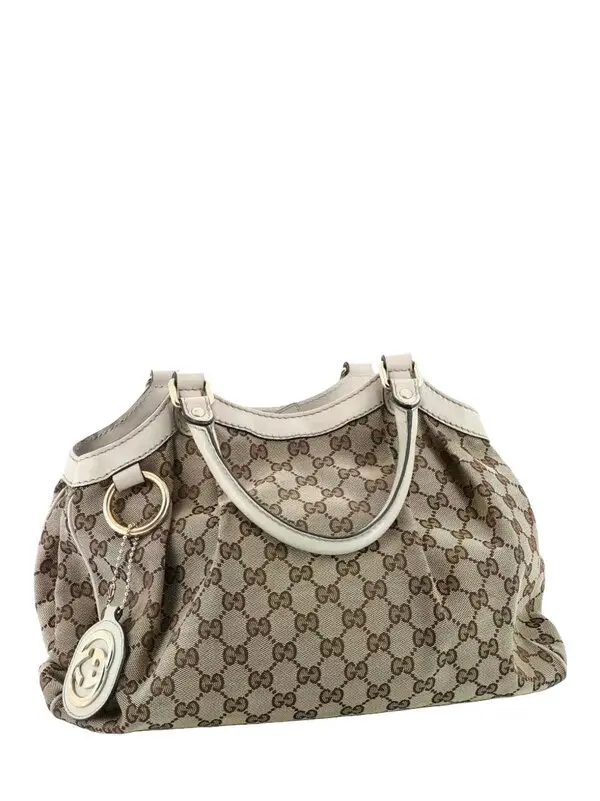 Gucci Sukey Gg Canvas Medium Tote - Brown