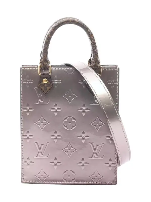 LOUIS VUITTON 2020 Monogram Vernis Petit Sac Plat Satchel - Pink