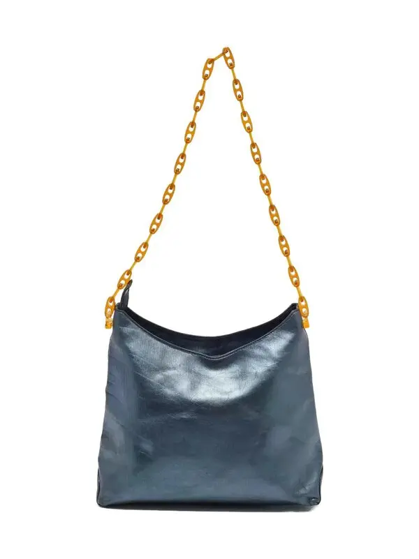 Gianfranco Ferre Leather Hobo - Blue