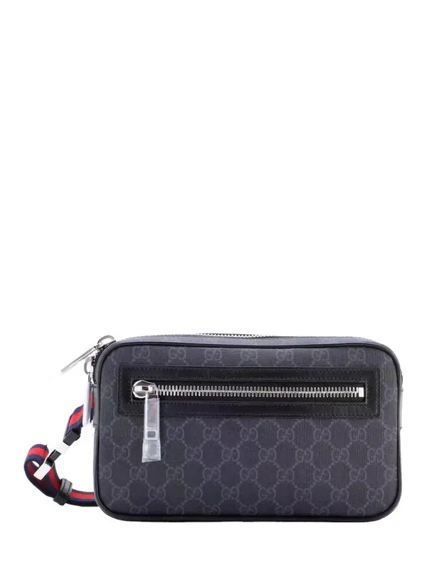 Gucci Gg Coated Canvas Small Belt Bag - Black