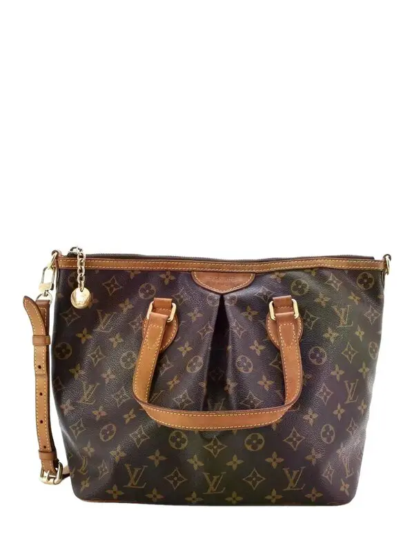 LOUIS VUITTON Palermo Handbag Monogram Canvas Pm - Brown