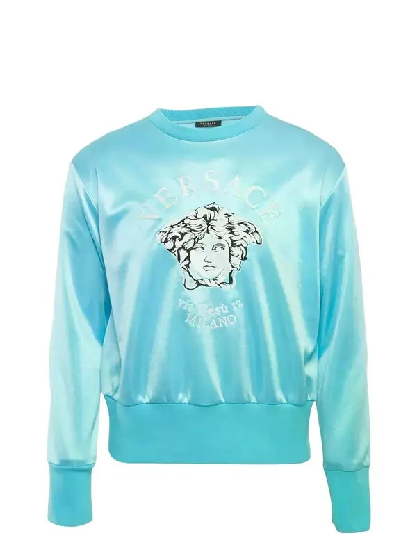 Versace Medusa Head-motif Sweatshirt - Blue
