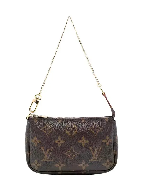 LOUIS VUITTON 2020 Monogram Mini Pochette Accessoires Handbag - Brown