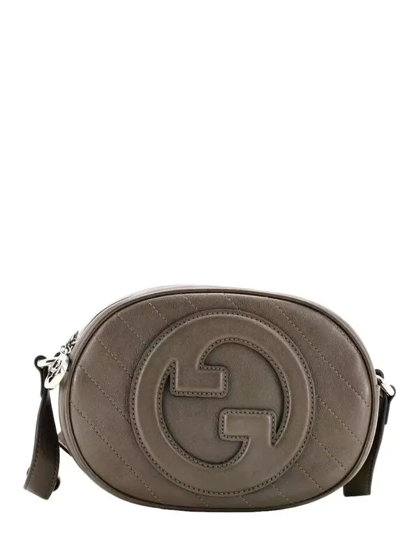 Gucci Blondie Round Camera Crossbody Bag - Brown