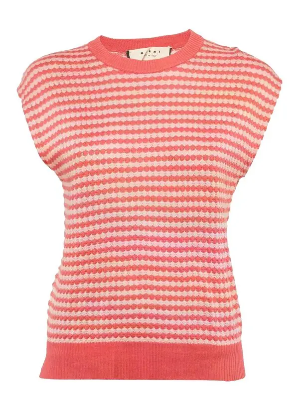 Marni Sleeveless Knitted Sweater - Pink
