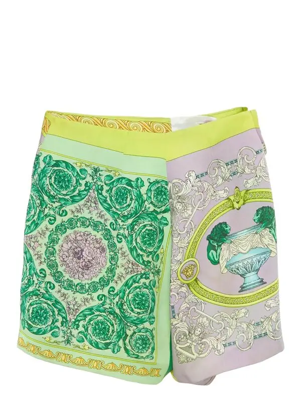 Versace Crepe Shorts - Green