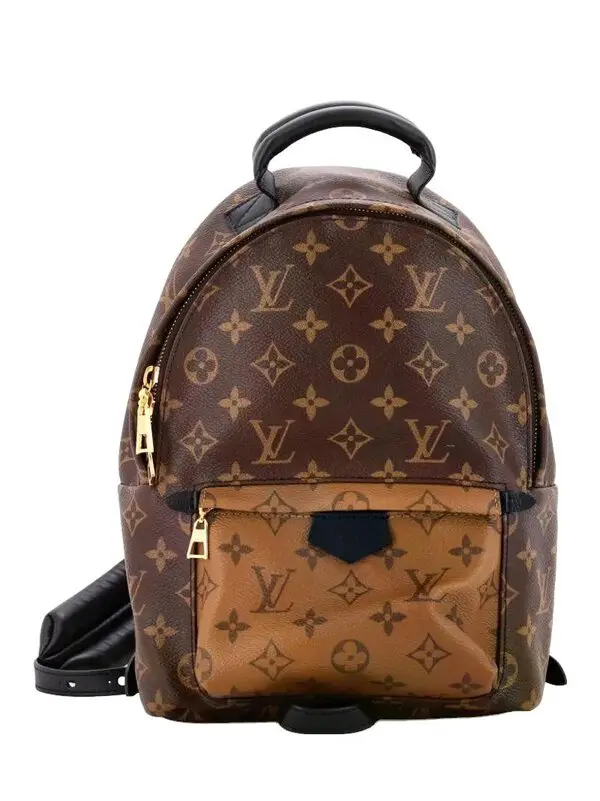 LOUIS VUITTON Palm Springs Reverse Monogram Canvas Pm Backpack - Brown