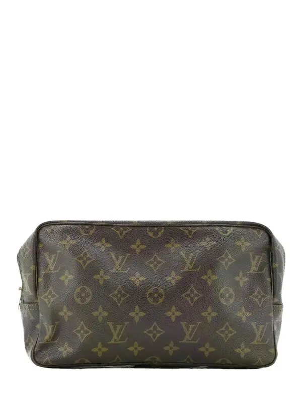 LOUIS VUITTON Trousse Toiletry Monogram Canvas 28 Pouch - Brown