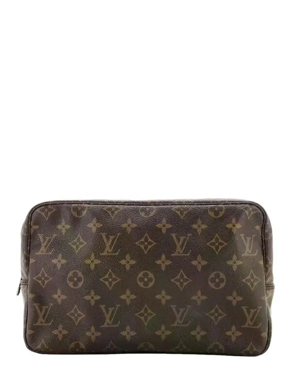 LOUIS VUITTON Trousse Toiletry Monogram Canvas 28 Pouch - Brown