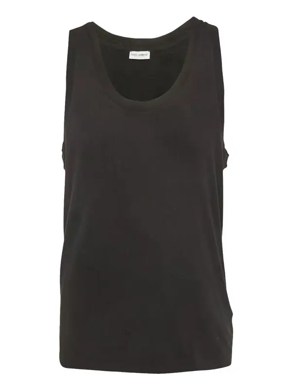 Dolce & Gabbana Scoop-neck Tank Top - Black
