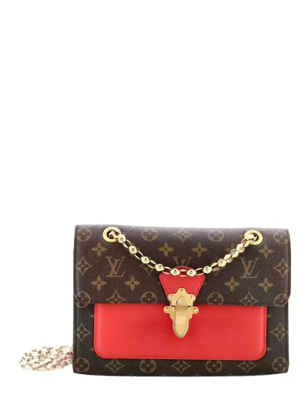 LOUIS VUITTON Victoire Monogram Shoulder Bag - Red