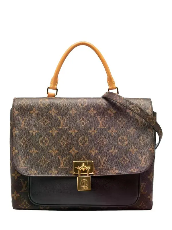 LOUIS VUITTON 2018 Monogram Marignan Satchel - Brown