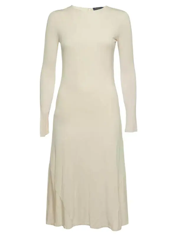 Polo Ralph Lauren Long-sleeve Jersey Dress - White