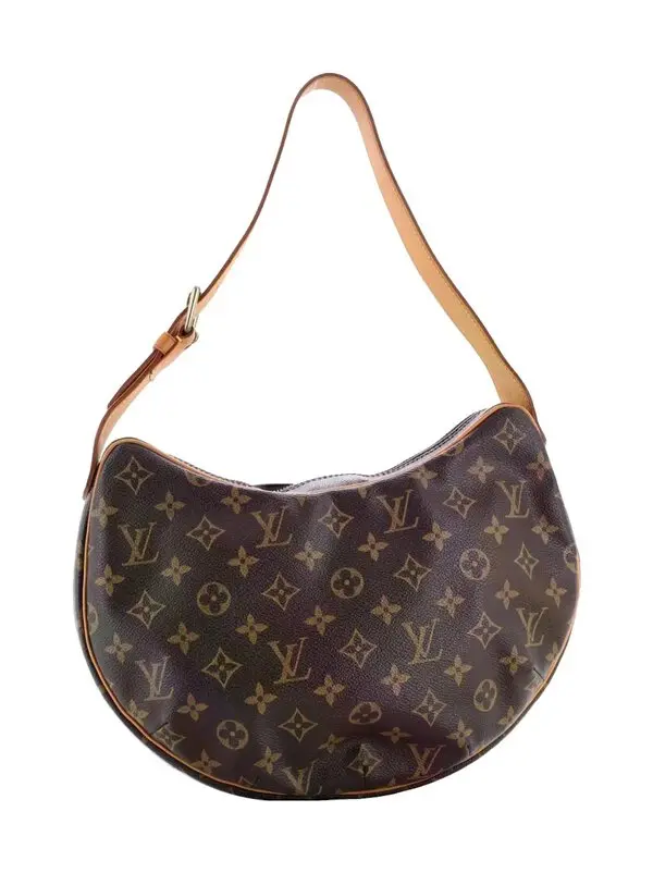 LOUIS VUITTON Croissant Handbag Monogram Canvas Pm - Brown