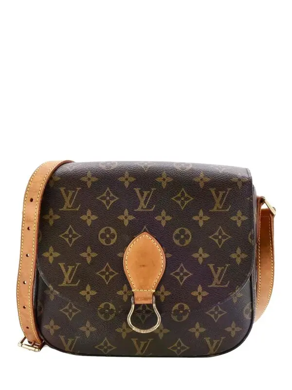 LOUIS VUITTON Saint Cloud Handbag Monogram Canvas Gm Crossbody - Brown