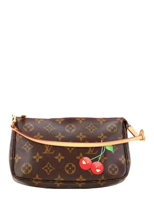 LOUIS VUITTON Limited Edition Monogram Cerises Pochette Accessoires - Brown