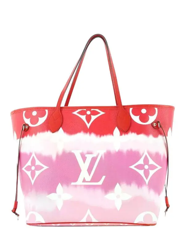 LOUIS VUITTON Neverfull Nm Limited Edition Escale Monogram Giant Mm Tote - Red