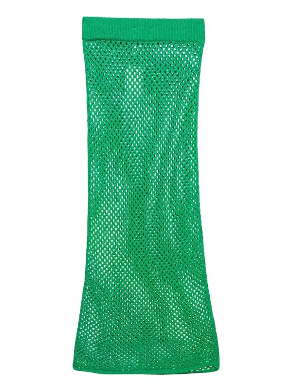 MONDAY ACTIVE Crochet-knit Skirt - Green