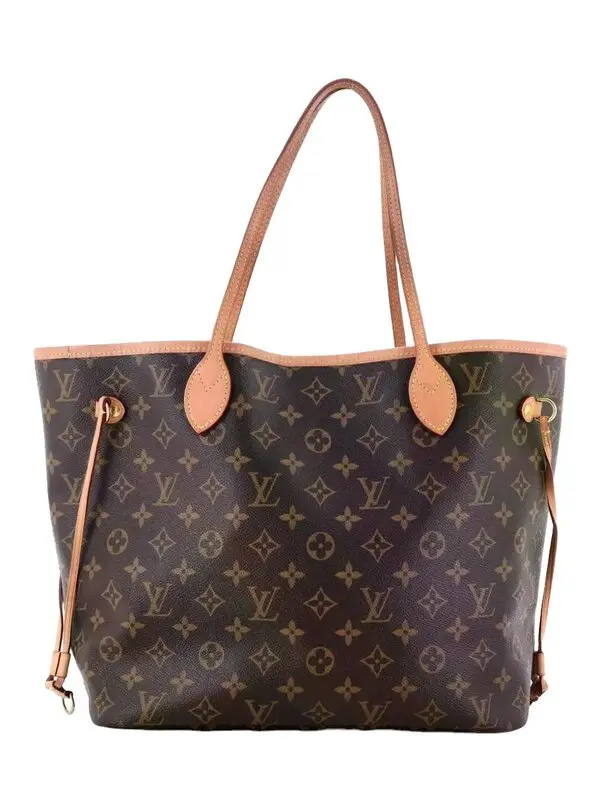 LOUIS VUITTON Neverfull Nm Monogram Canvas Mm Tote Bag - Brown