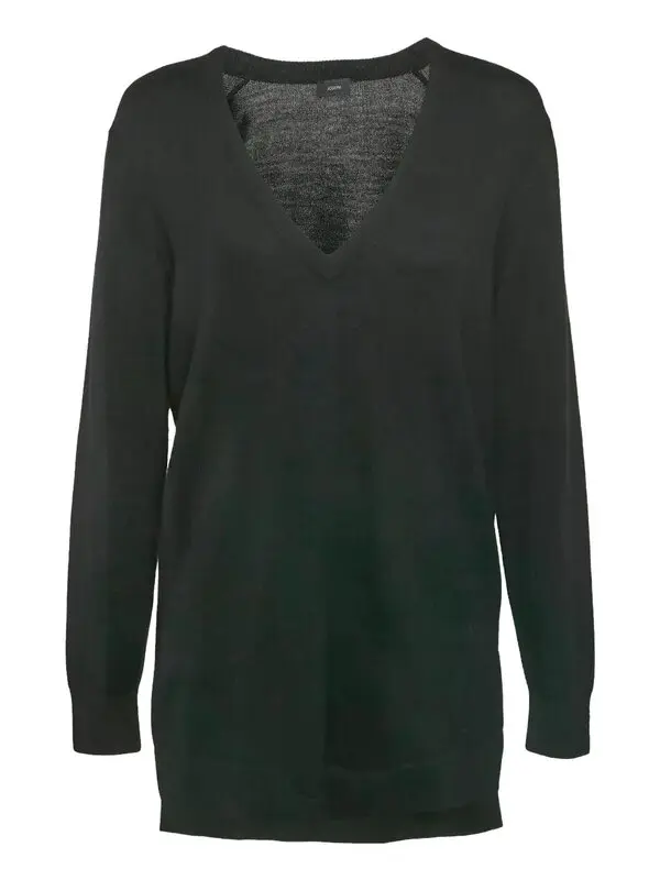 JOSEPH V-neck Wool Sweater - Black