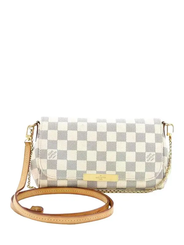 LOUIS VUITTON Favorite Handbag Damier Pm - White