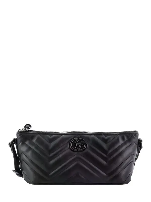 Gucci Gg Marmont Pochette Shoulder Bag - Black