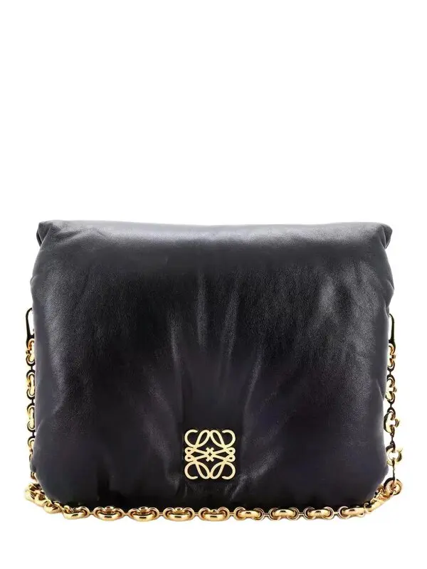 Loewe Goya Puffer Medium Shoulder Bag - Black