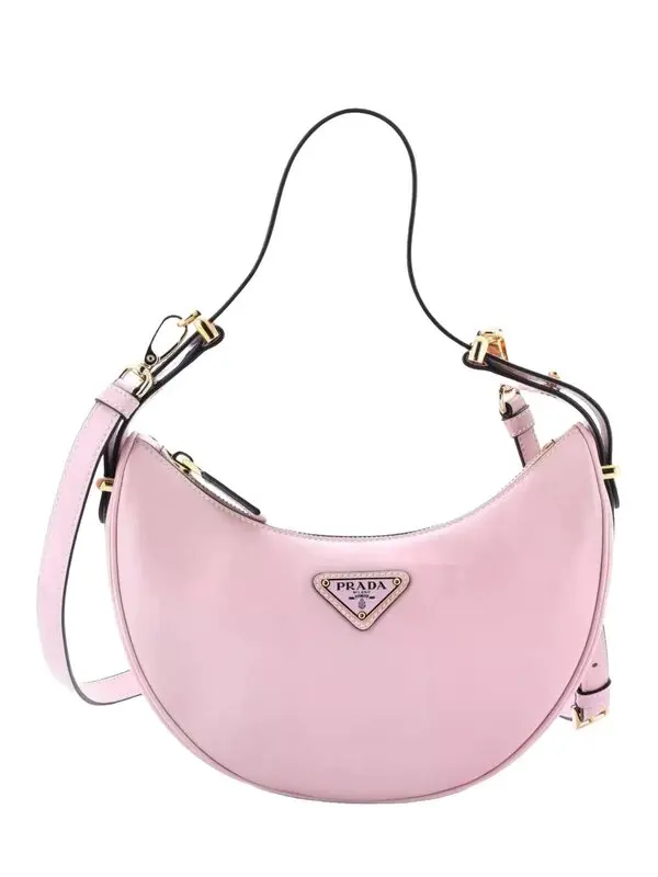 Prada Arque Half Moon Mini Hobo Bag - Pink