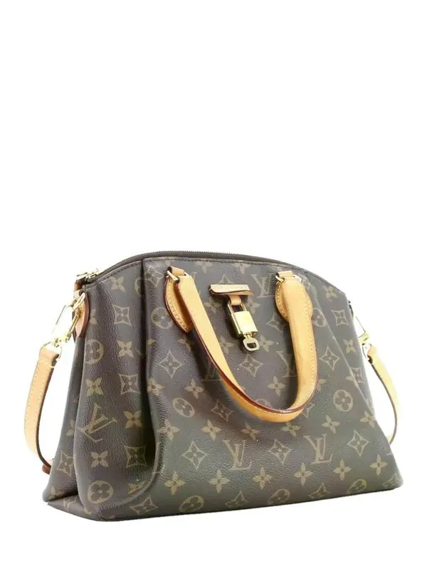 LOUIS VUITTON Rivoli Handbag Monogram Canvas Pm Satchel - Brown