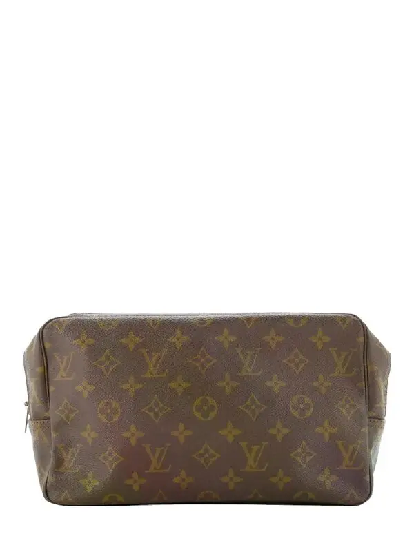 LOUIS VUITTON Trousse Toiletry Monogram Canvas 28 Pouch - Brown