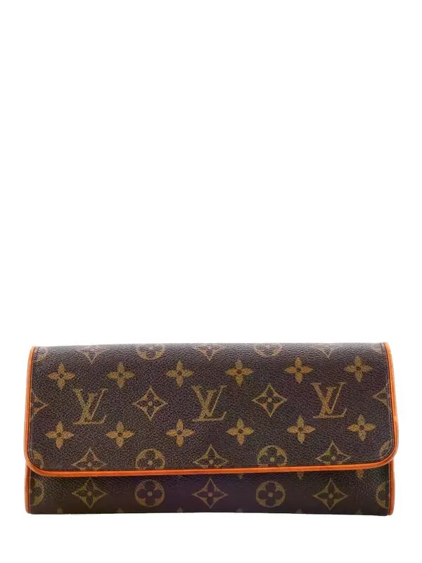 LOUIS VUITTON Twin Handbag Monogram Canvas Gm Crossbody Bag - Brown