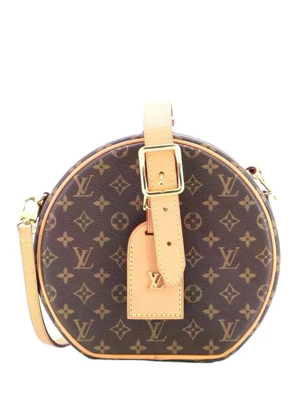 LOUIS VUITTON Petite Boite Chapeau Bag Monogram Canvas - Brown