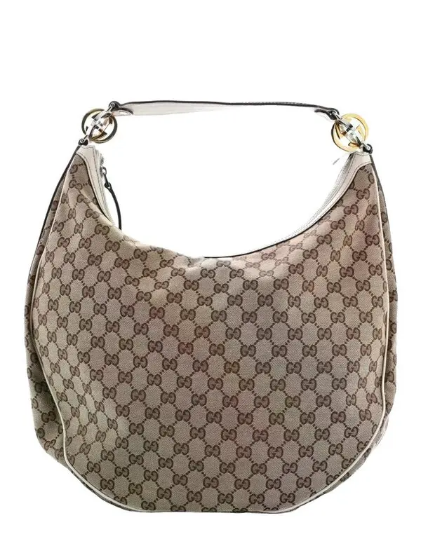 Gucci Gg Canvas Medium Hobo Bag - Brown