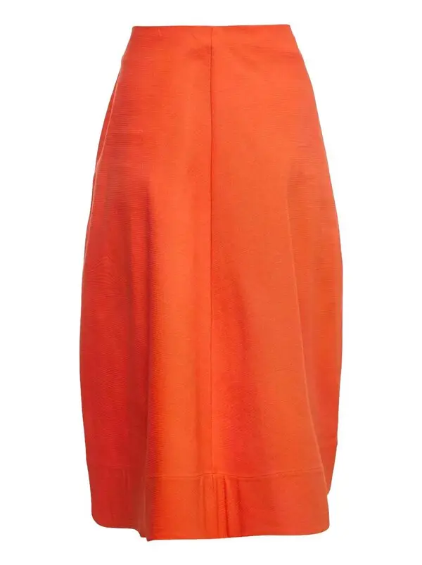 JIL SANDER High-waist Midi Skirt - Orange
