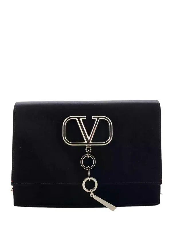 Valentino Garavani Vcase Leather Shoulder Bag - Black